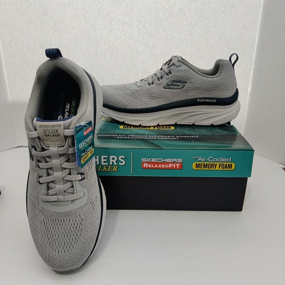 Skechers | Shoes | Skechers Dlux Walker Commuter Sneakers 23226ww Mens Size Us 15m Us Nib | Poshmark